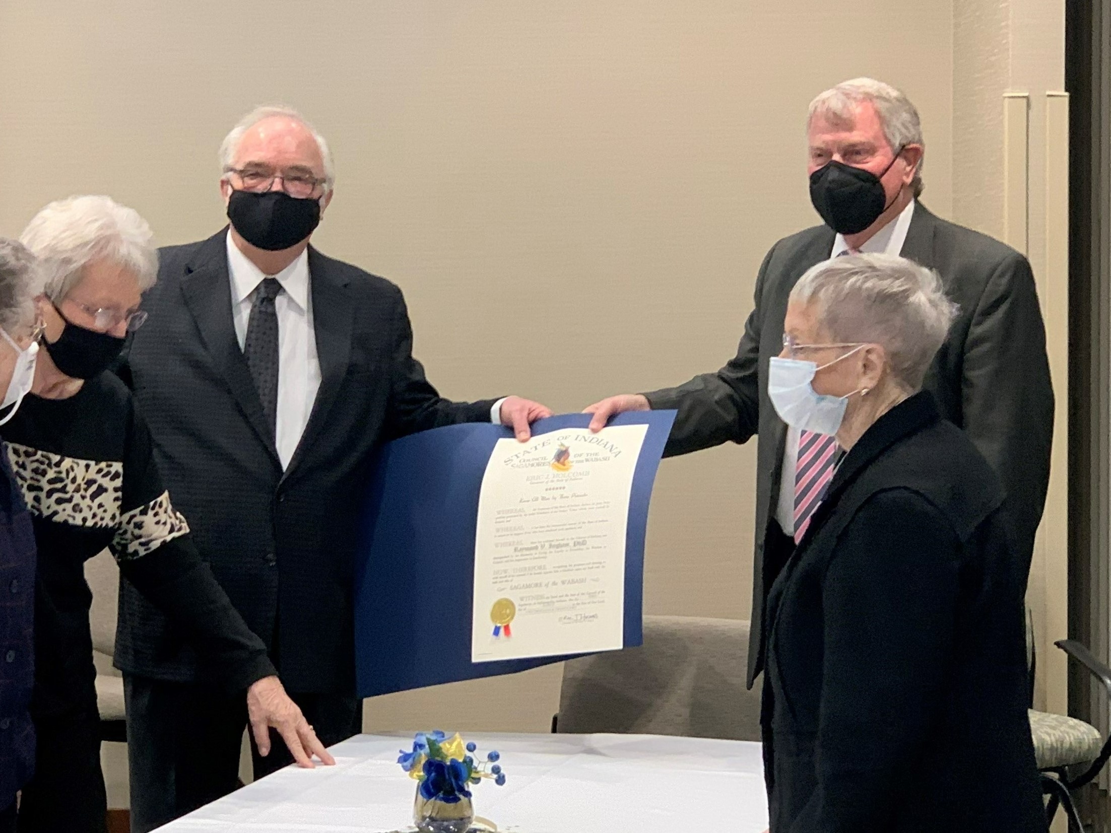 Dr. Ray Ingham Receives the Sagamore of the Wabash Award - Suburban ...